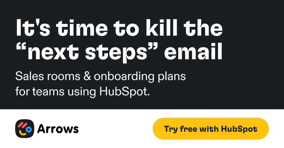 Arrows - Sales Rooms & Onboarding Plans For Teams Using HubSpot